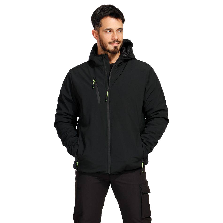 Softshell zimska radna jakna - REEF PAD BLACK - Giga